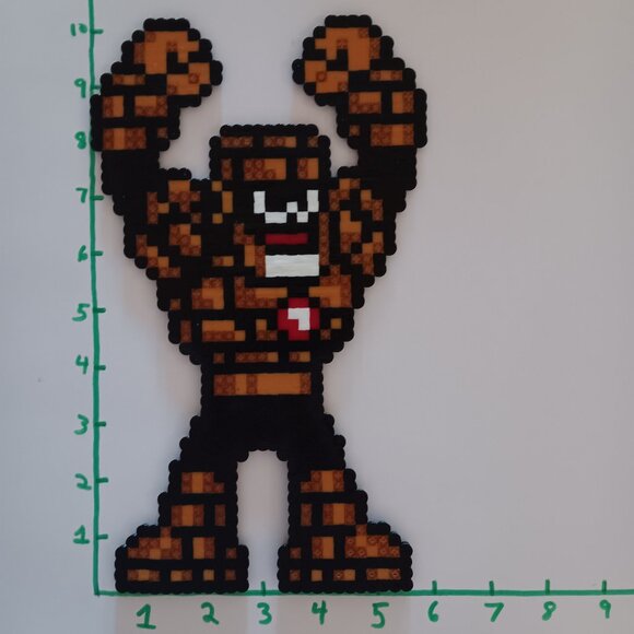 Perler, Megaman | Wall Decor | Perler Bead Art Of Stone Man From ...